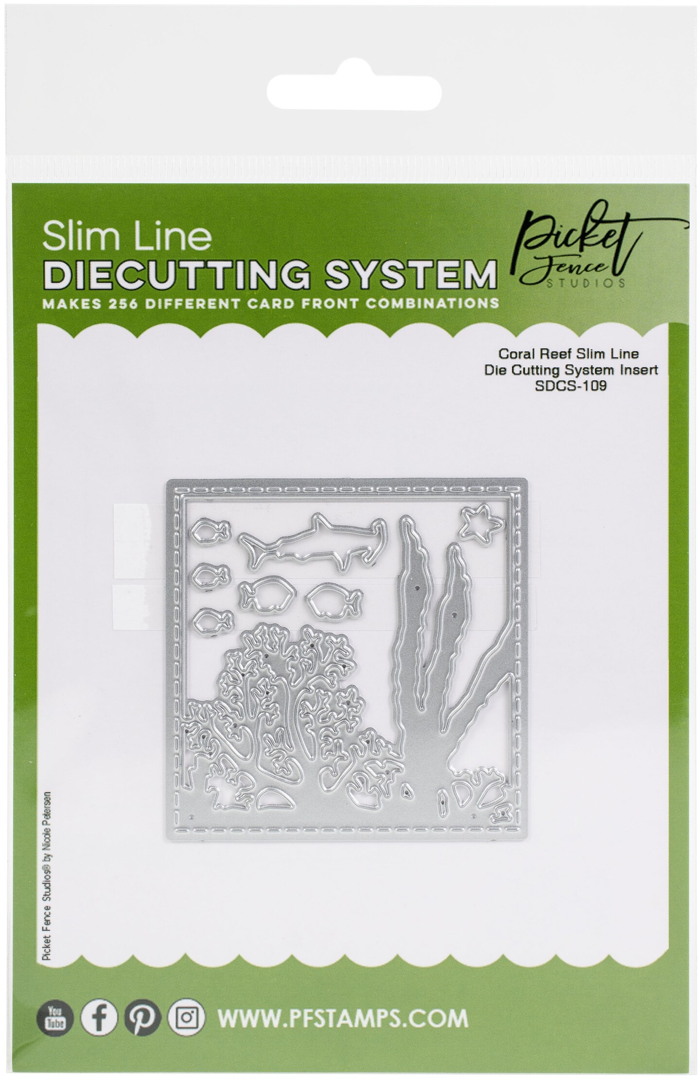 Picket Fence Studios Steel Dies-Coral Reef- Slim Line Die Insert | Michaels