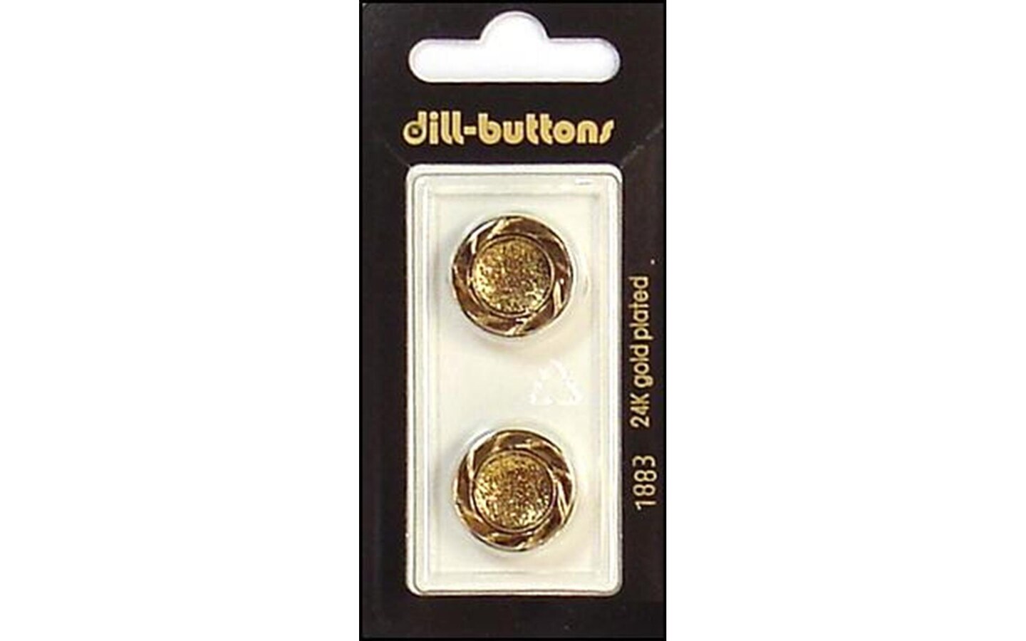 Dill Buttons 18mm 2pc Shank Antique Gold | Michaels