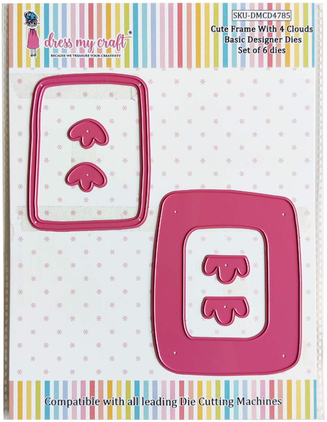 Dress My Craft Basic Designer Dies-Cute Frame With 4 Clouds | Michaels