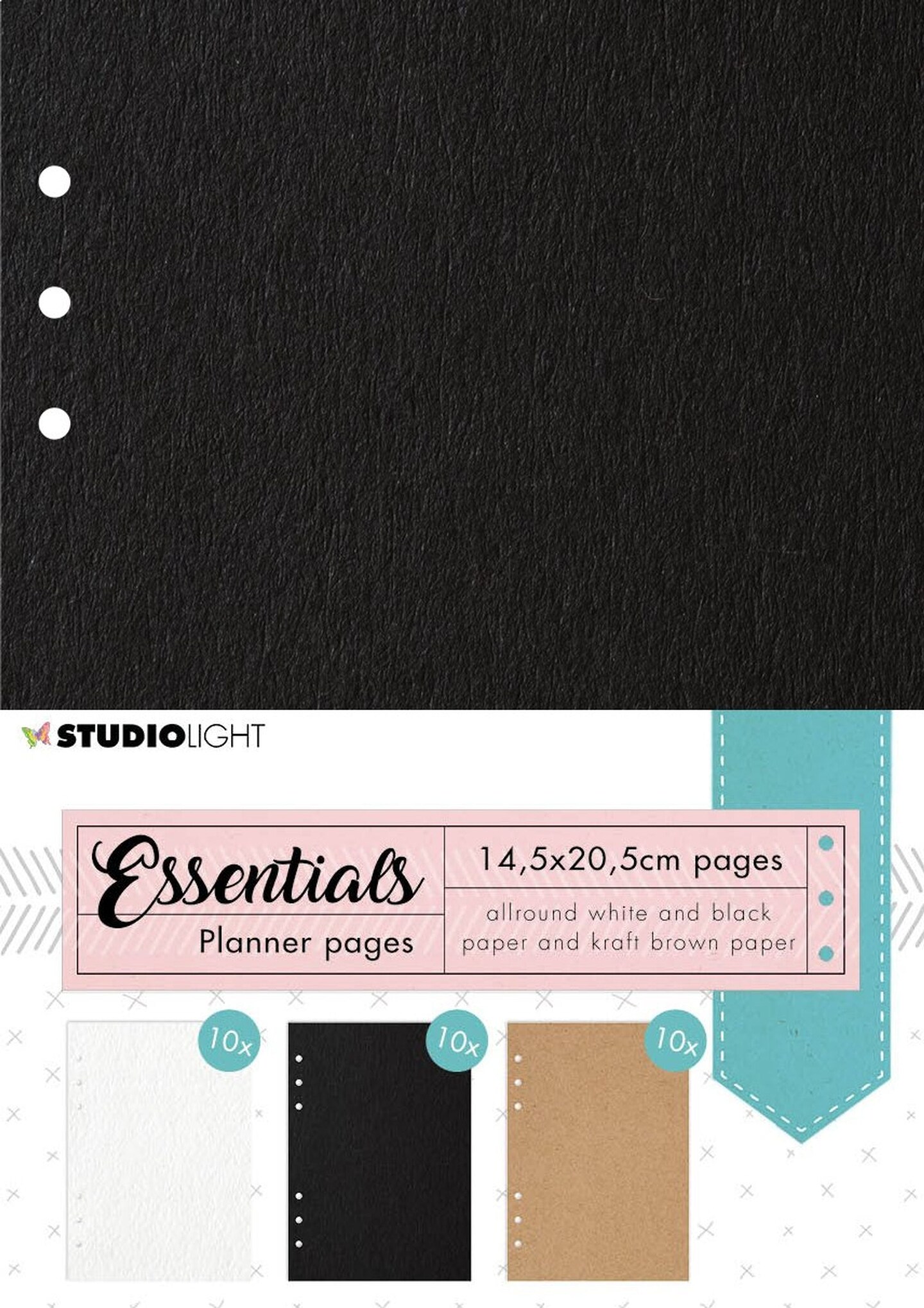 Studio Light SL Planner pages Black, Craft, White Planner Essentials ...