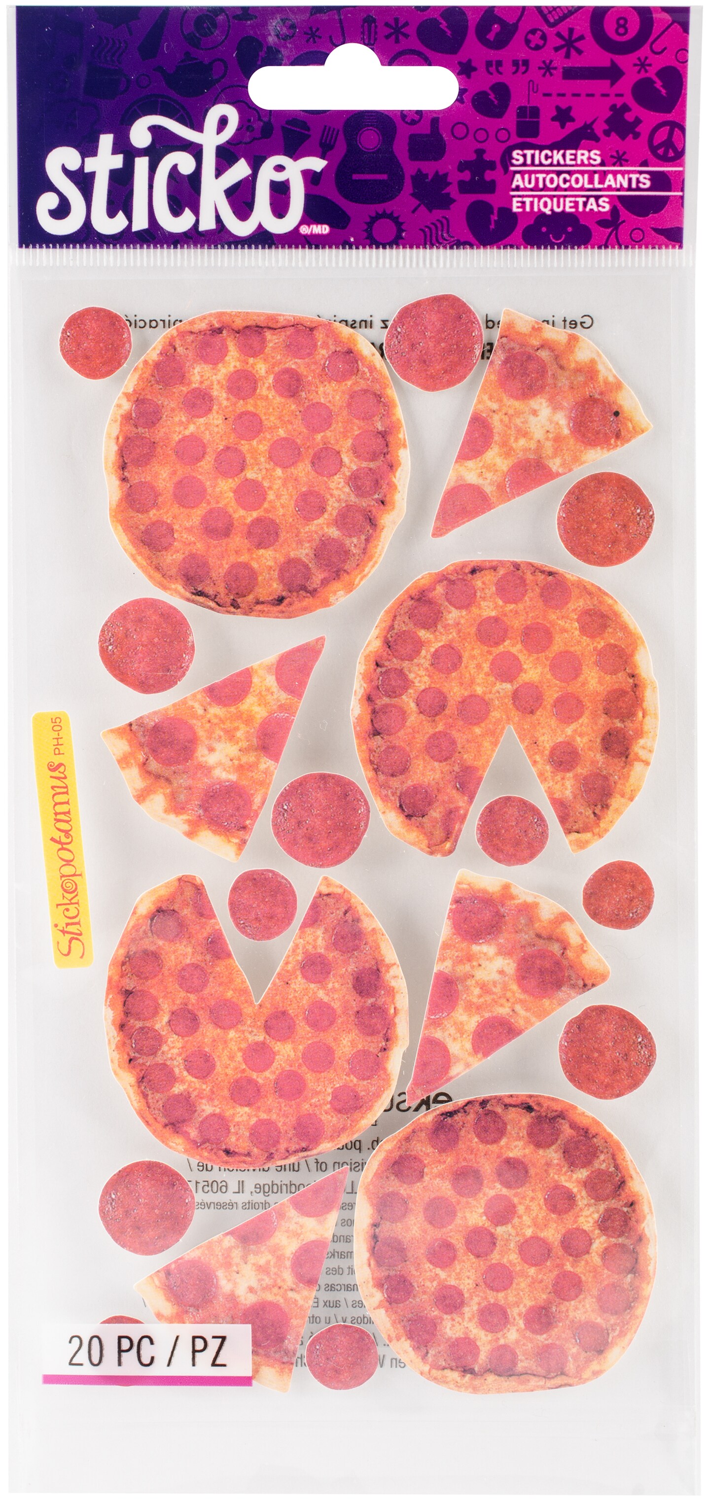 Sticko Stickers-Pizza | Michaels