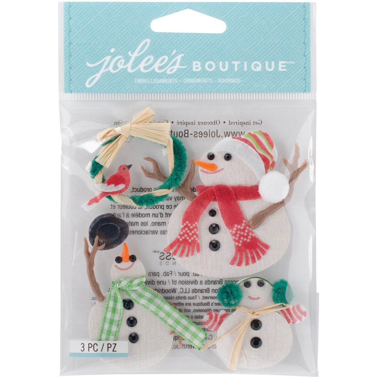 Jolee's Boutique Dimensional Stickers-Snowmen | Michaels