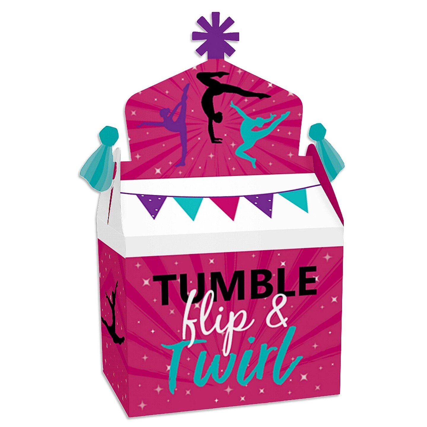 Big Dot of Happiness Tumble, Flip and Twirl - Gymnastics - Treat Box ...