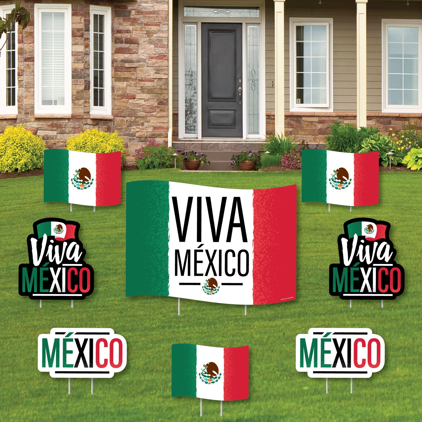 Big Dot of Happiness Viva Mexico - Yard Sign and Outdoor Lawn ...