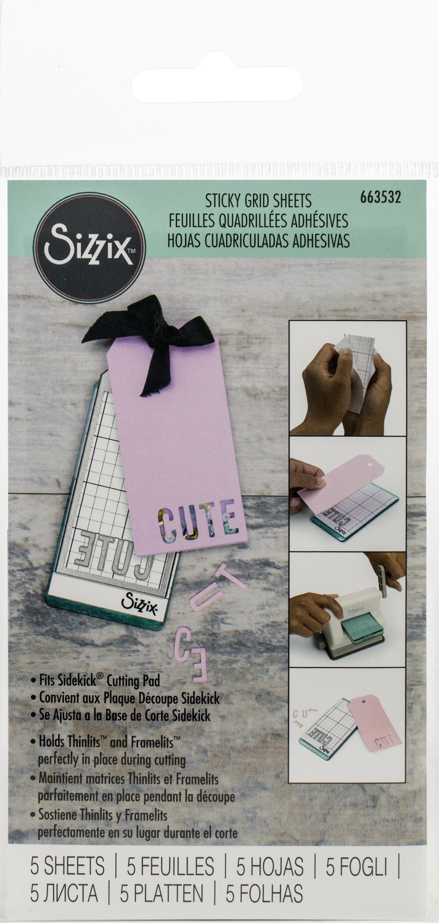 Sizzix Sidekick Sticky Grid 2.5"X4.75"-5/Pkg, Count: 1 | Michaels