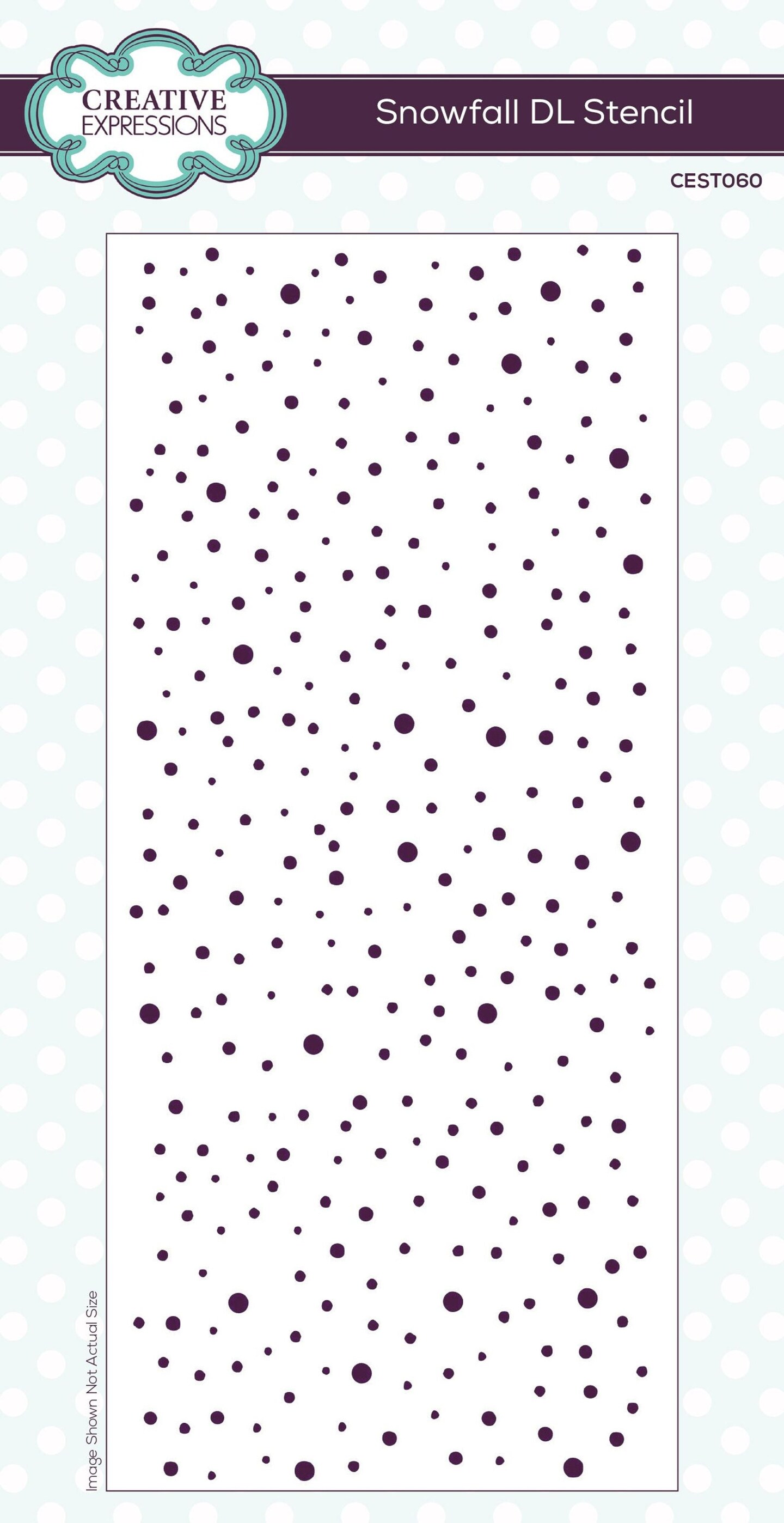 Creative Expressions Snowfall DL Stencil | Michaels