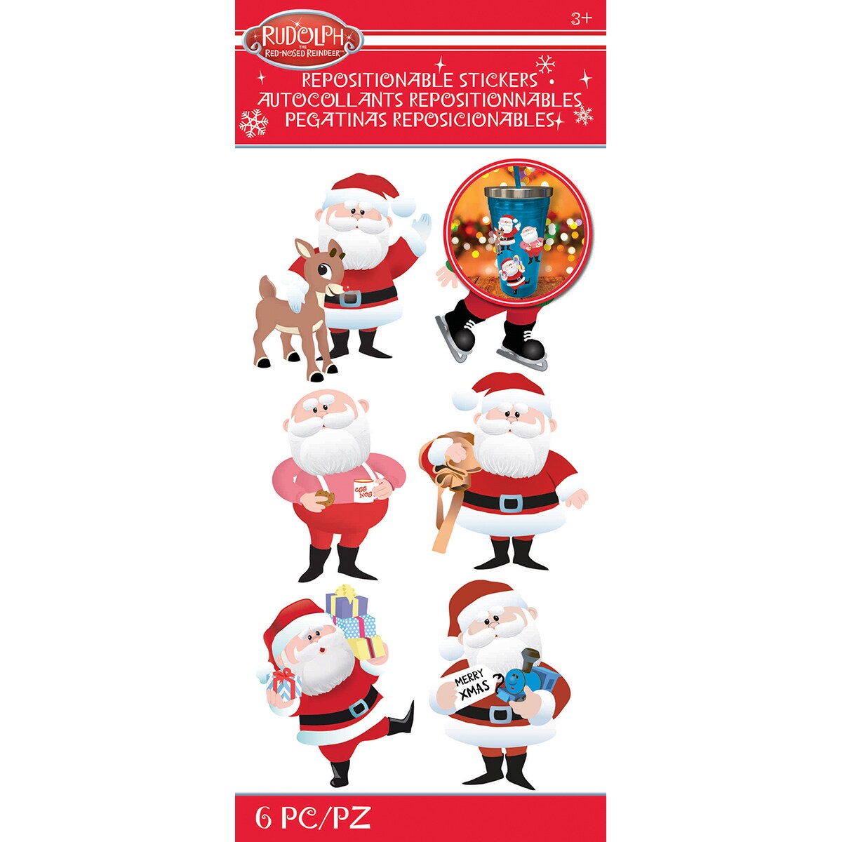 Rudolph The Red Nosed Reindeer Stickers-Santa | Michaels