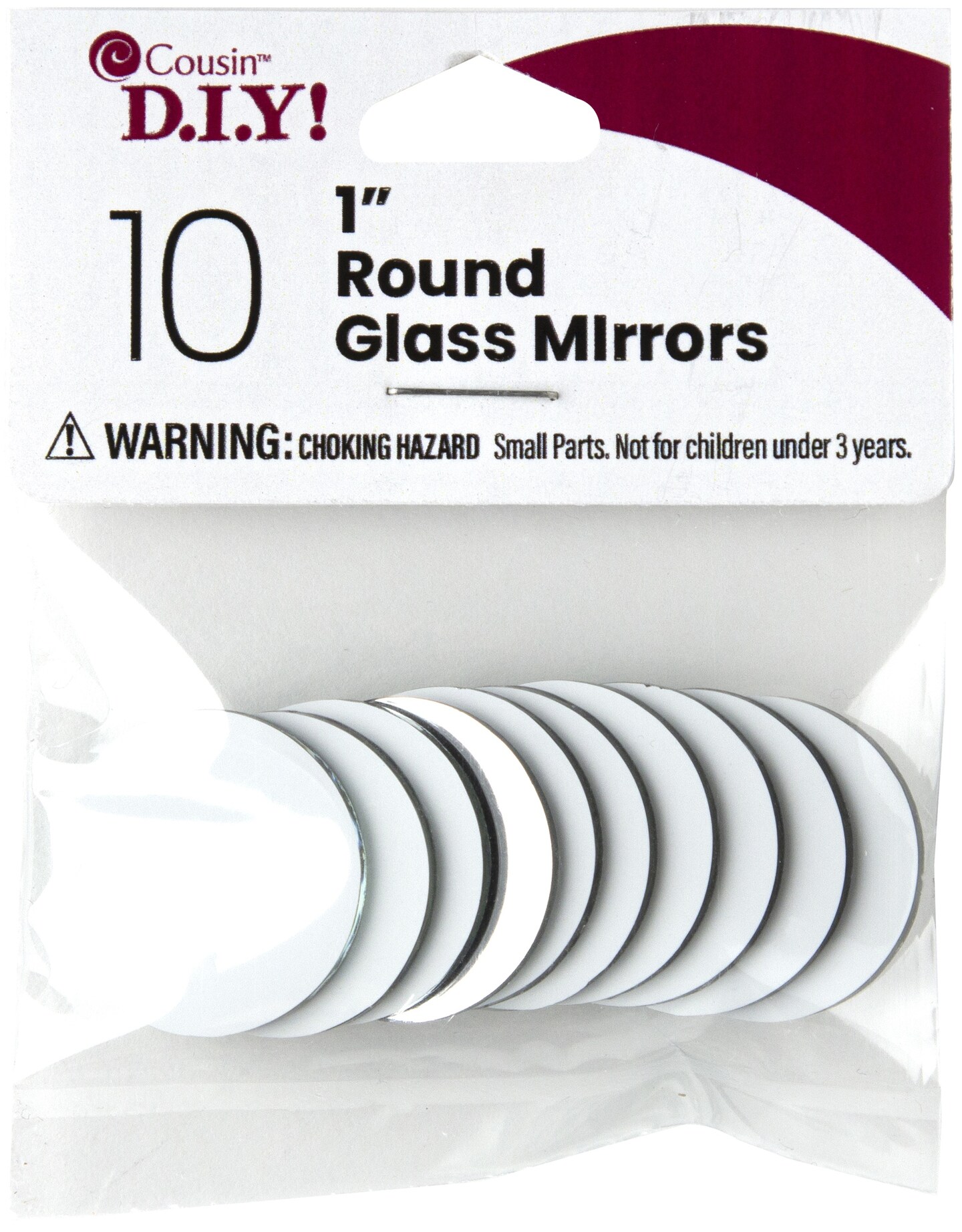 CousinDIY Round Glass Mirrors 10/Pkg-1" | Michaels