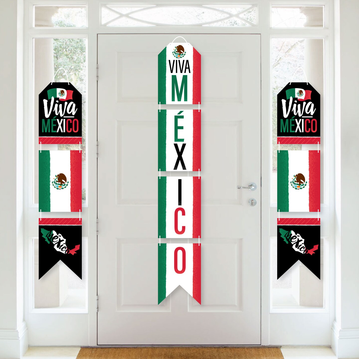 Big Dot of Happiness Viva Mexico - Hanging Vertical Paper Door Banners ...