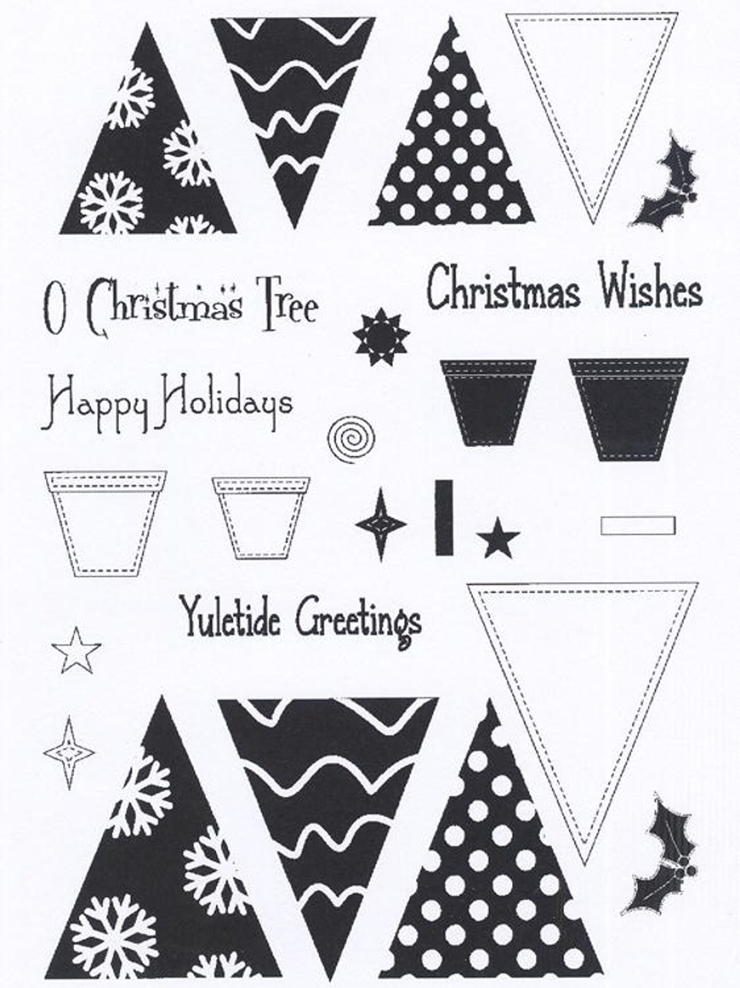 Creative Expressions - Clear Stamp Set - O Christmas Tree, Model: ES ...