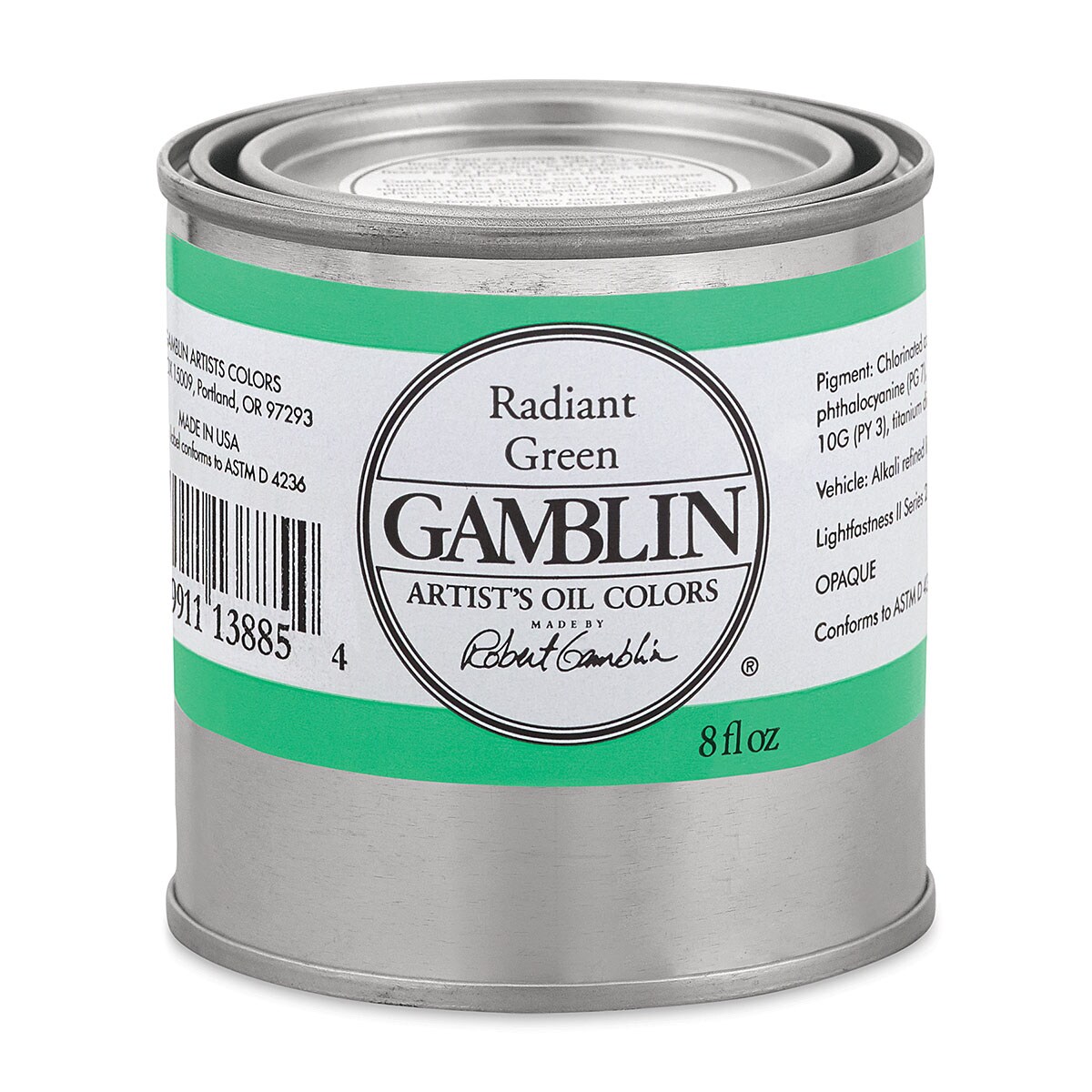 Gamblin Artist's Oil Color - Radiant Green, 8 oz can | Michaels