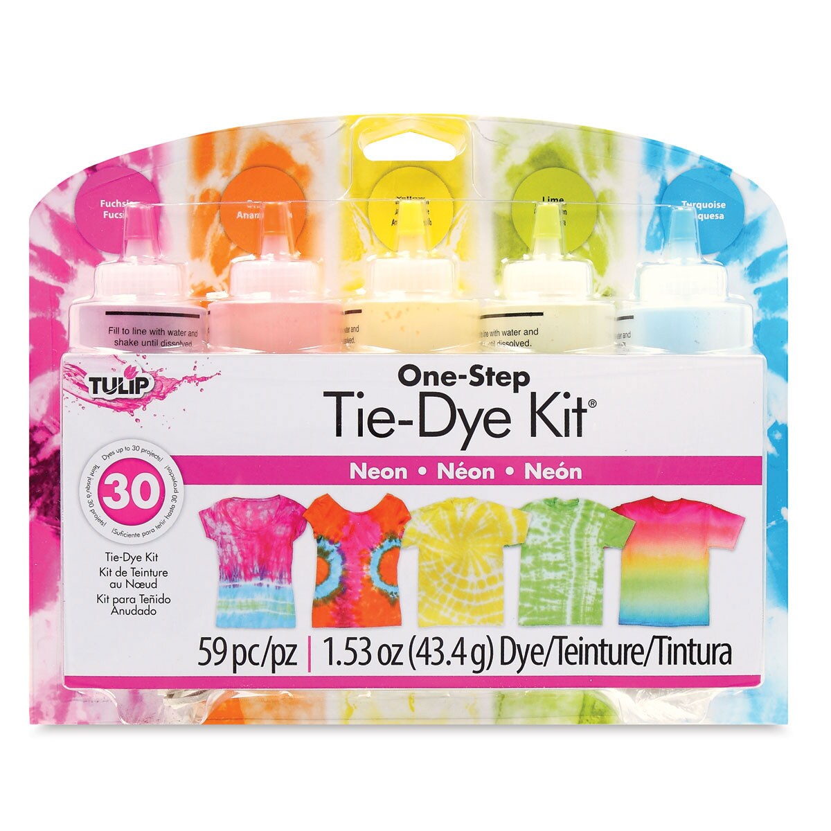 Tulip One-Step Tie-Dye Kit - Neon, Kit of 5 Colors | Michaels
