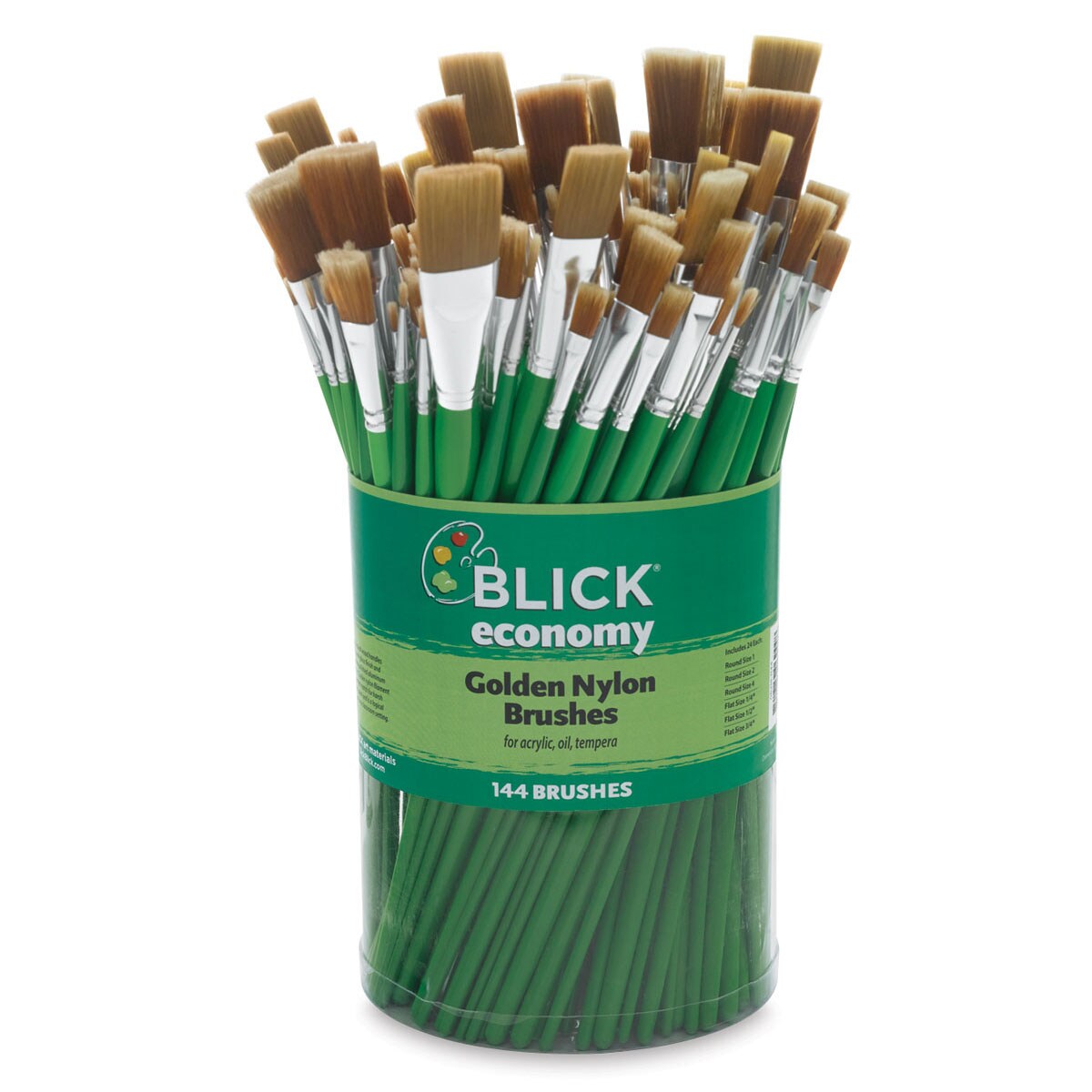 Blick Economy Golden Nylon Brush Set - Set of 144 | Michaels