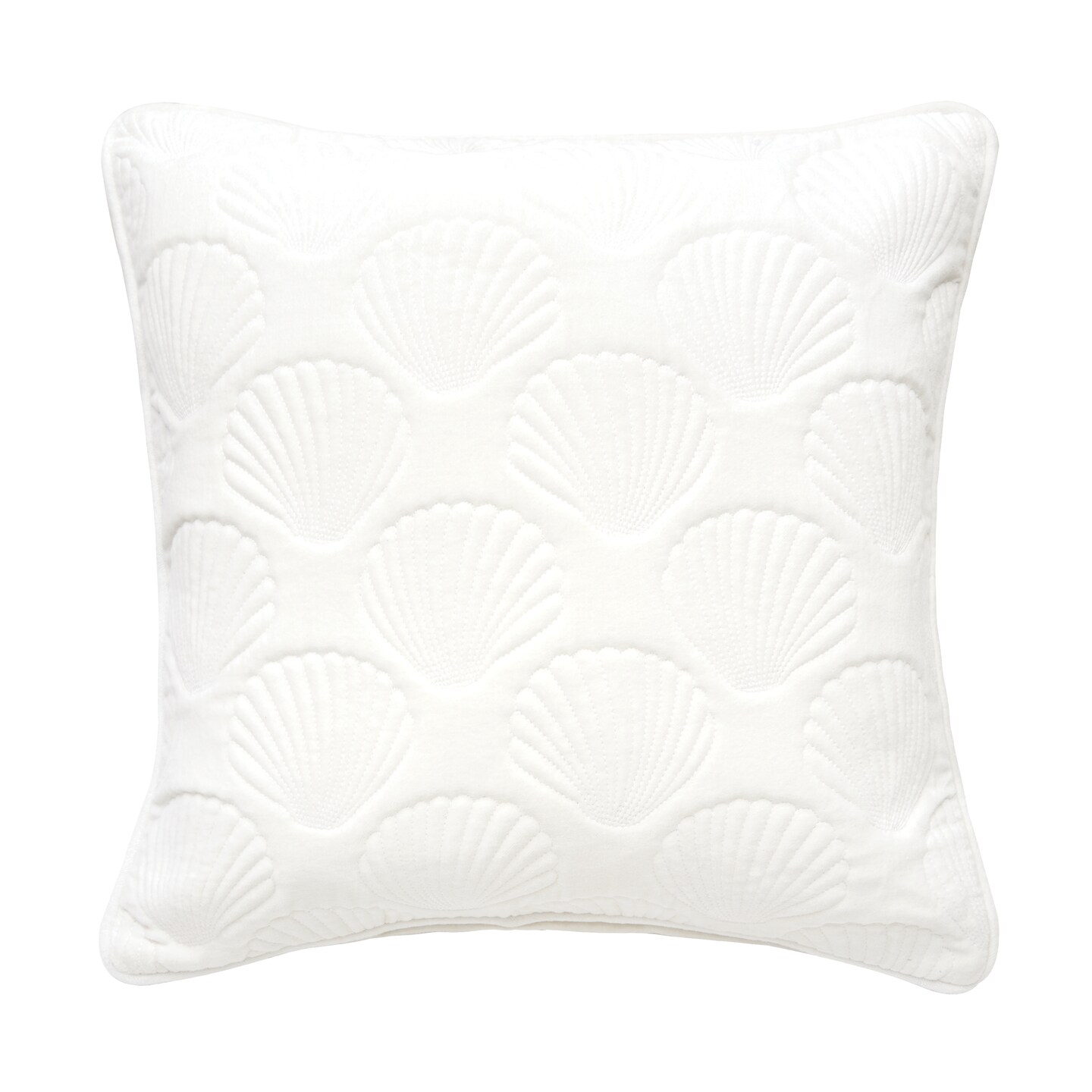 Shells White Velvet Pillow | Michaels