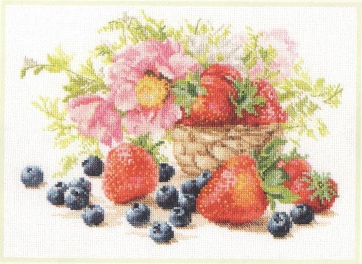 Strawberries 5-14 Counted Cross-Stitch Kit | Michaels