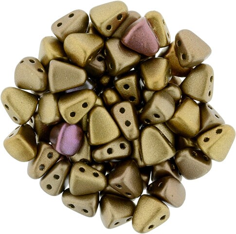 Nib-Bit Beads, Matte Metallic Gold Iris, 8 grams | Michaels