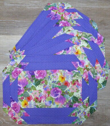 Floral Placemat Set of 4 Spring Flower Shop Cotton Fabric Handmade ...