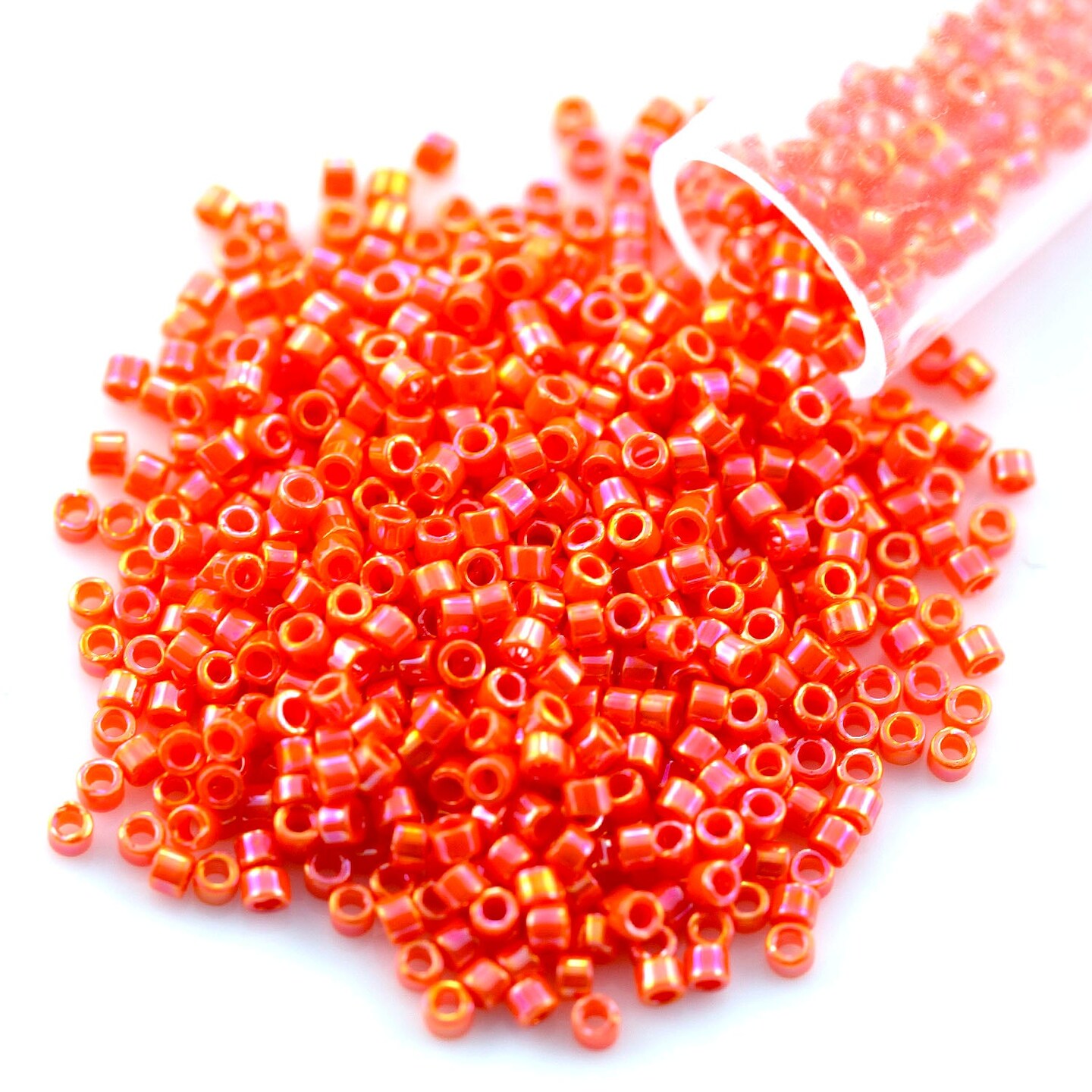 Miyuki Delica Seed Bead 11/0 Opaque Orange AB | Michaels