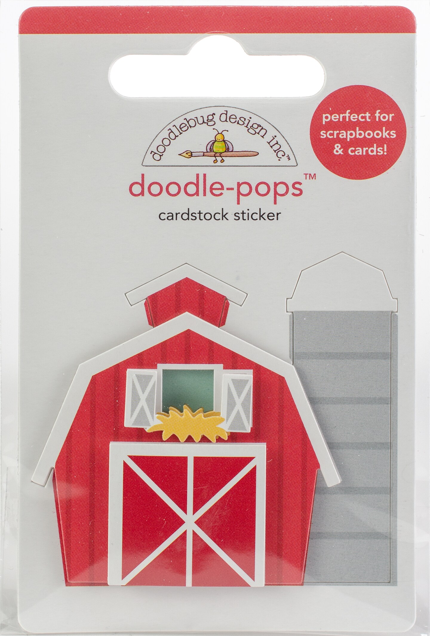 Doodlebug Doodle-Pops 3D Stickers-Red Barn | Michaels