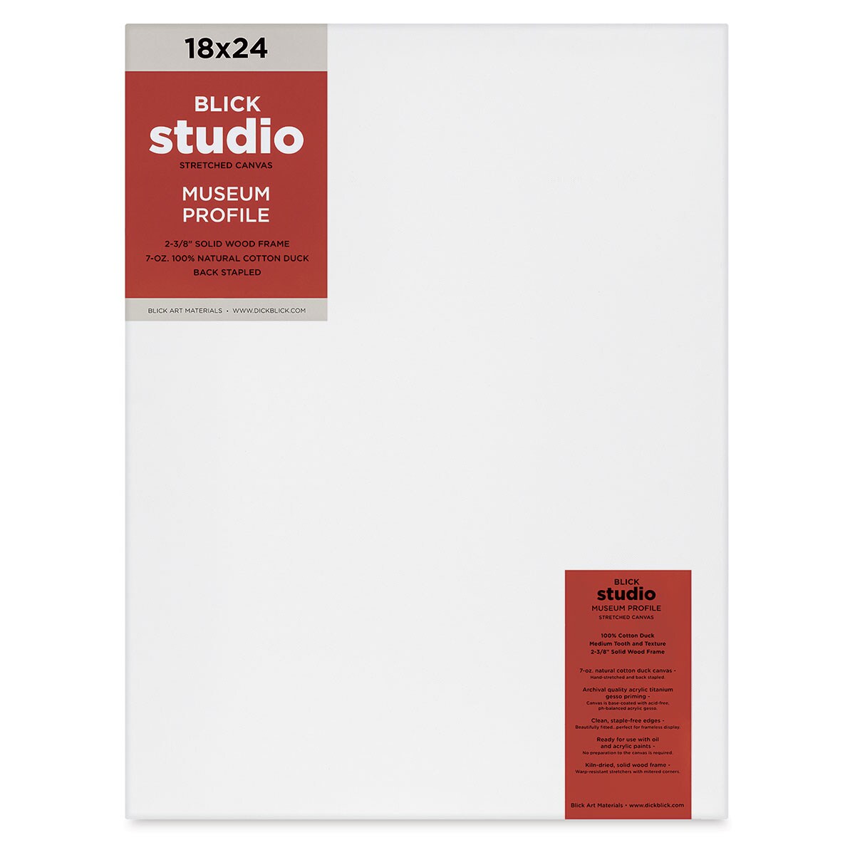 Blick Studio Stretched Cotton Canvas - Museum Profile, 18" x 24" | Michaels