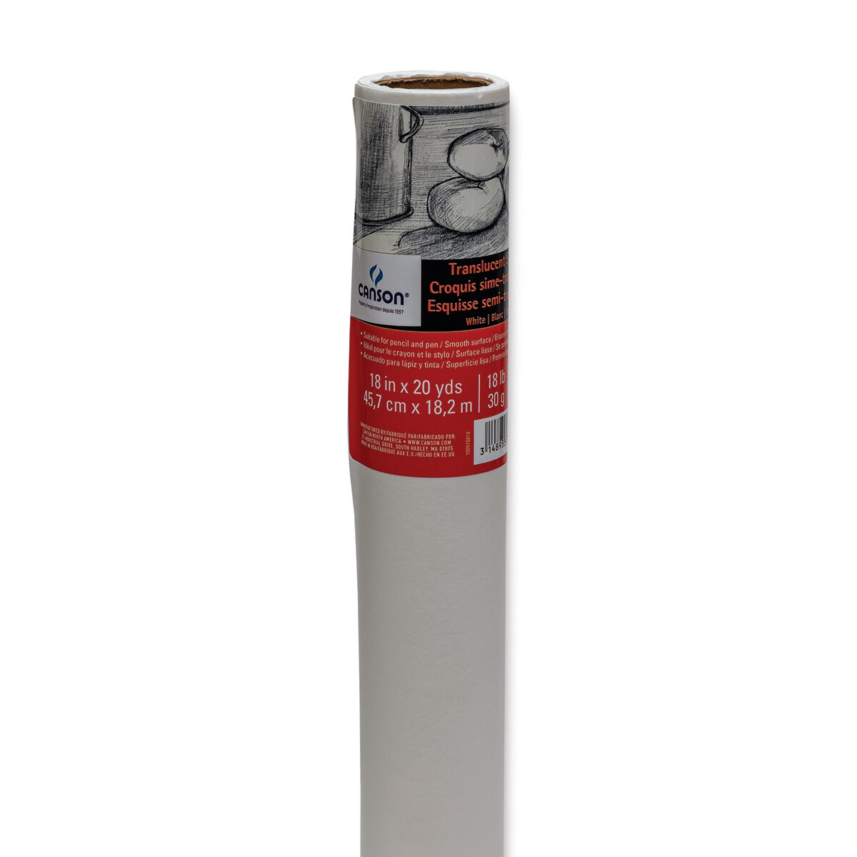 Canson Tracing Sketch Roll (10W) - 18" x 20 yds, White | Michaels