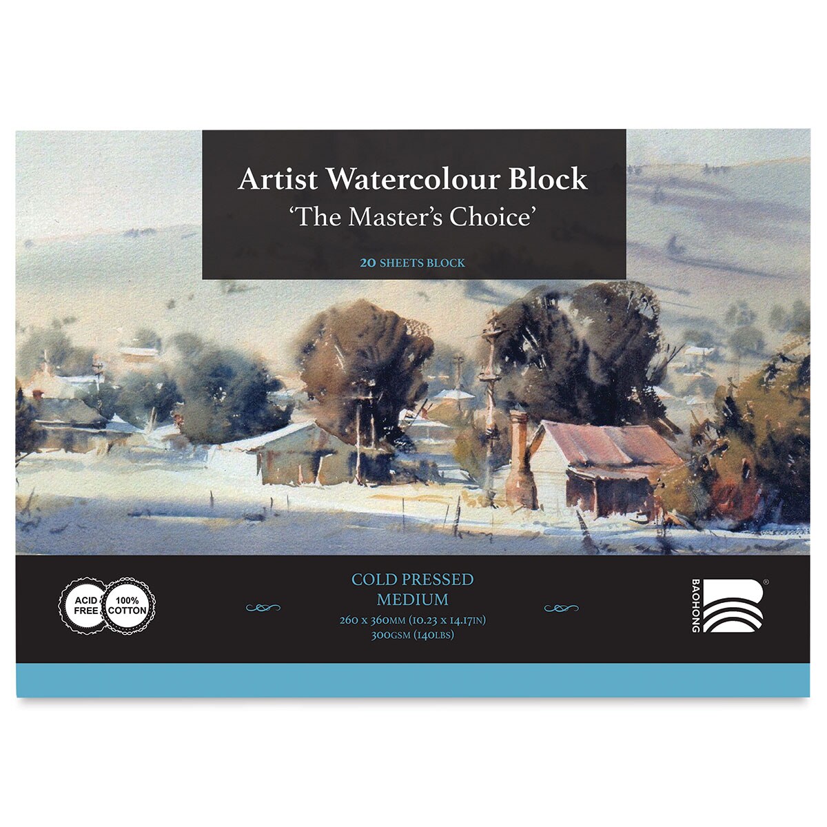 The Master's Choice Artist Watercolor Block - 10.23" x 14.17", Cold ...