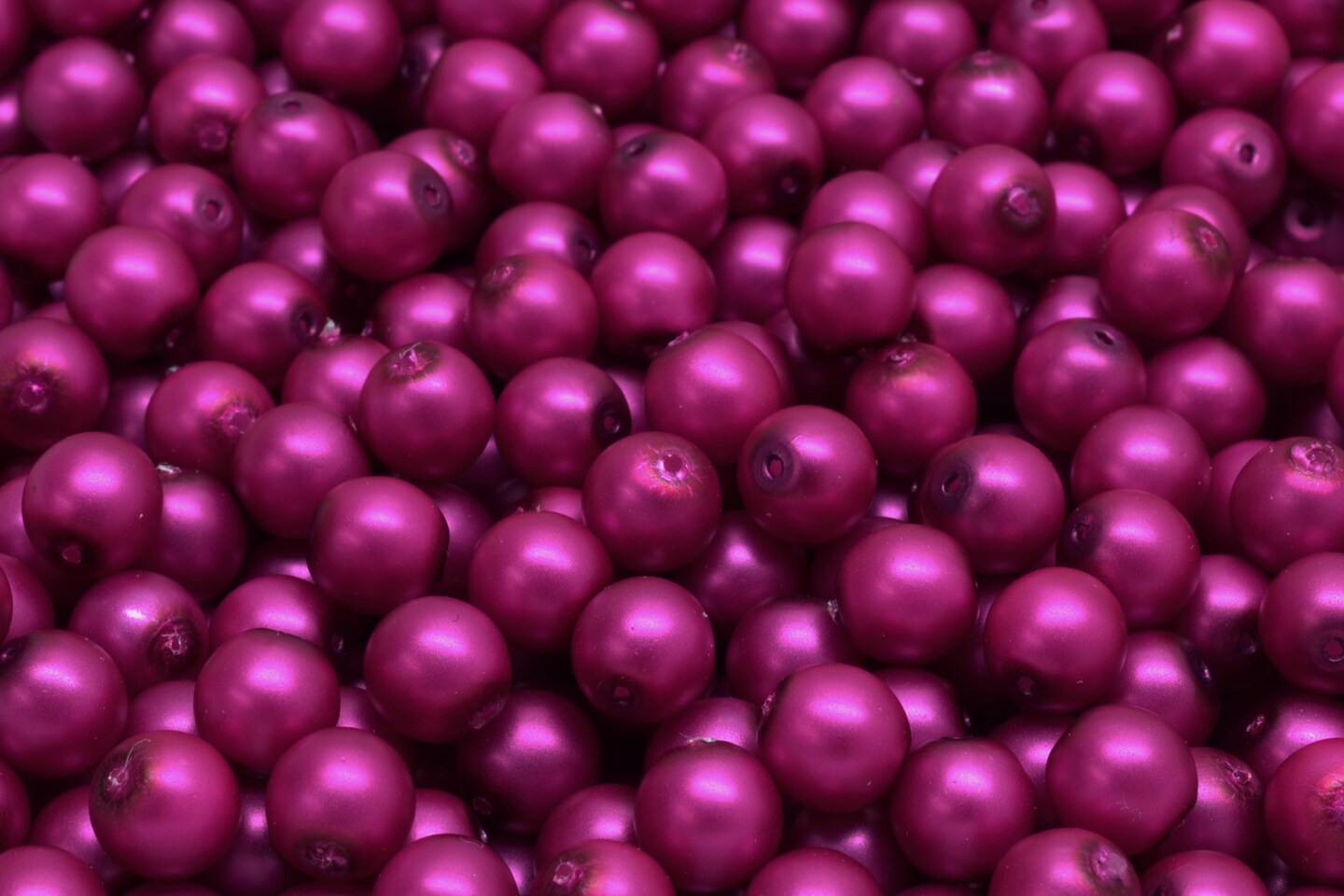 6mm Czech Round Druk Bead, Matte Fuchsia Pearl, 50 pcs | Michaels