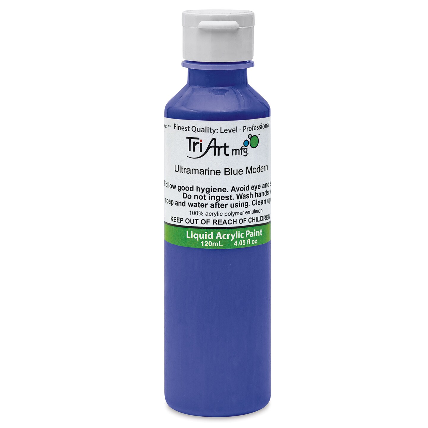 Tri-Art Liquid Artist Acrylics - Ultramarine Blue Modern, 120 ml bottle ...