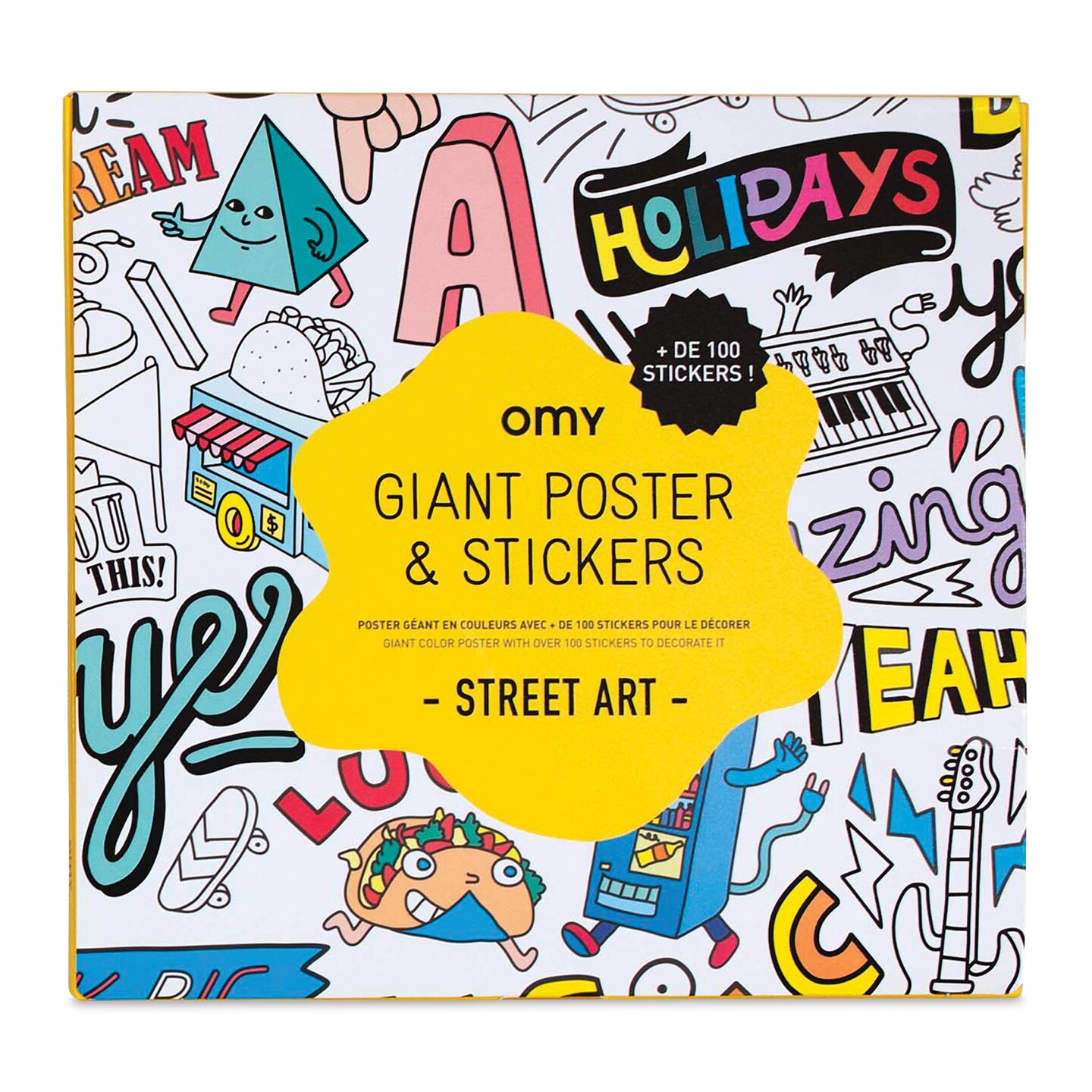 OMY Giant Poster & Sticker Set - Street Art | Michaels