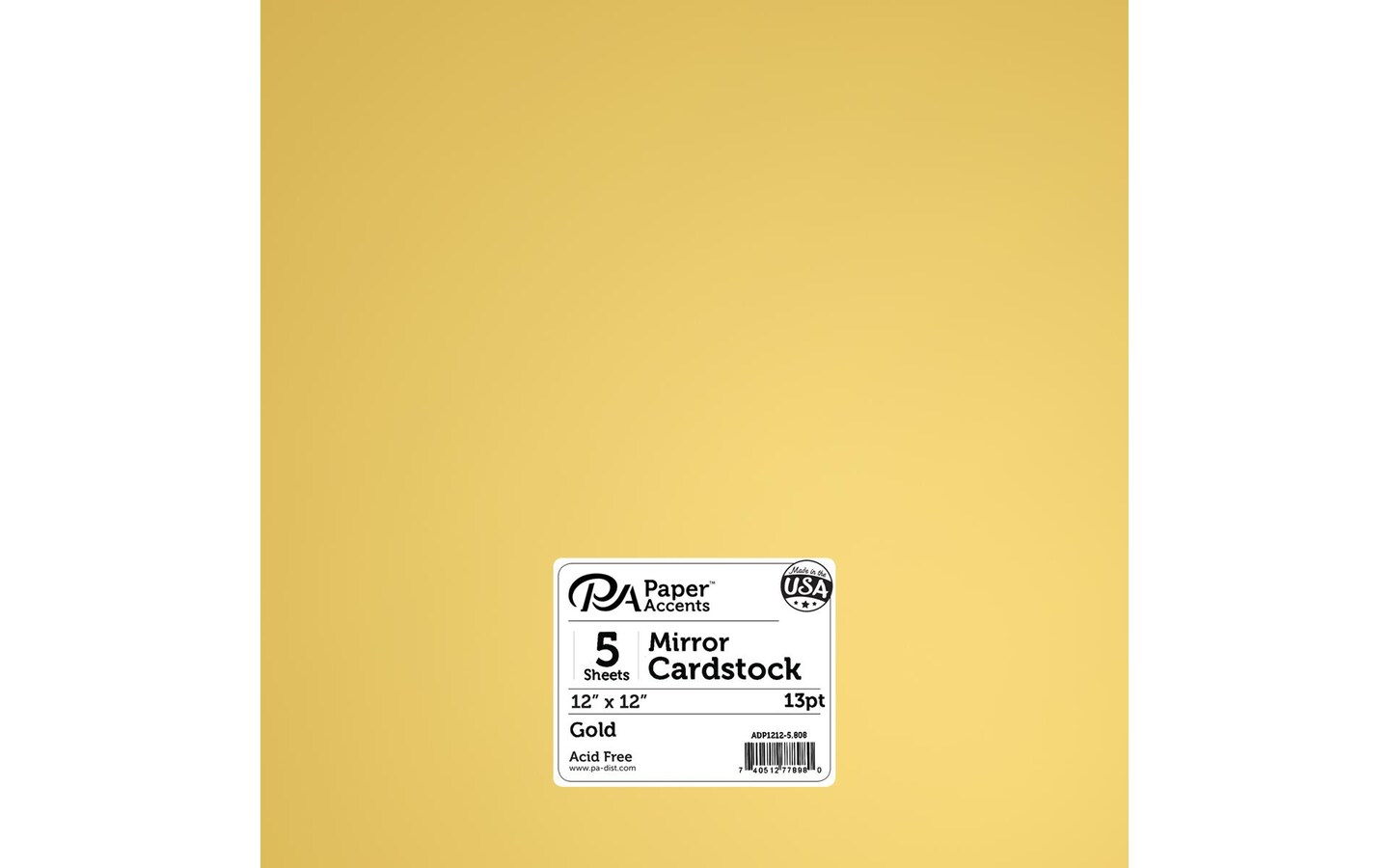 Accent Design Paper Accents 12 X 12 X 0.13 Gold | Michaels