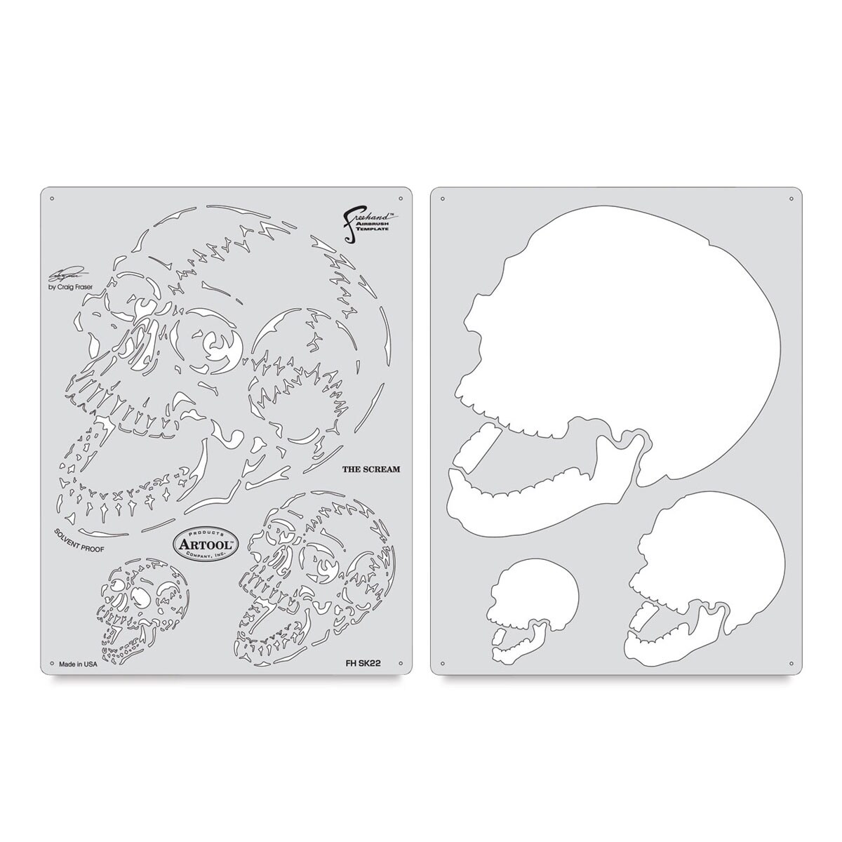 Iwata Artool Freehand Template - Horror of Skull Master The Scream ...