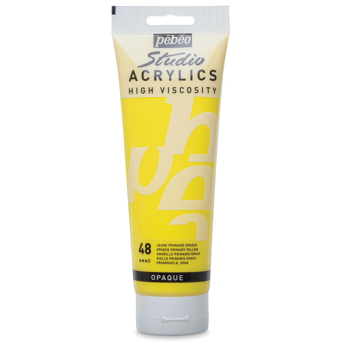 Pebeo High Viscosity Acrylics - Opaque Primary Yellow, 250 ml tube ...