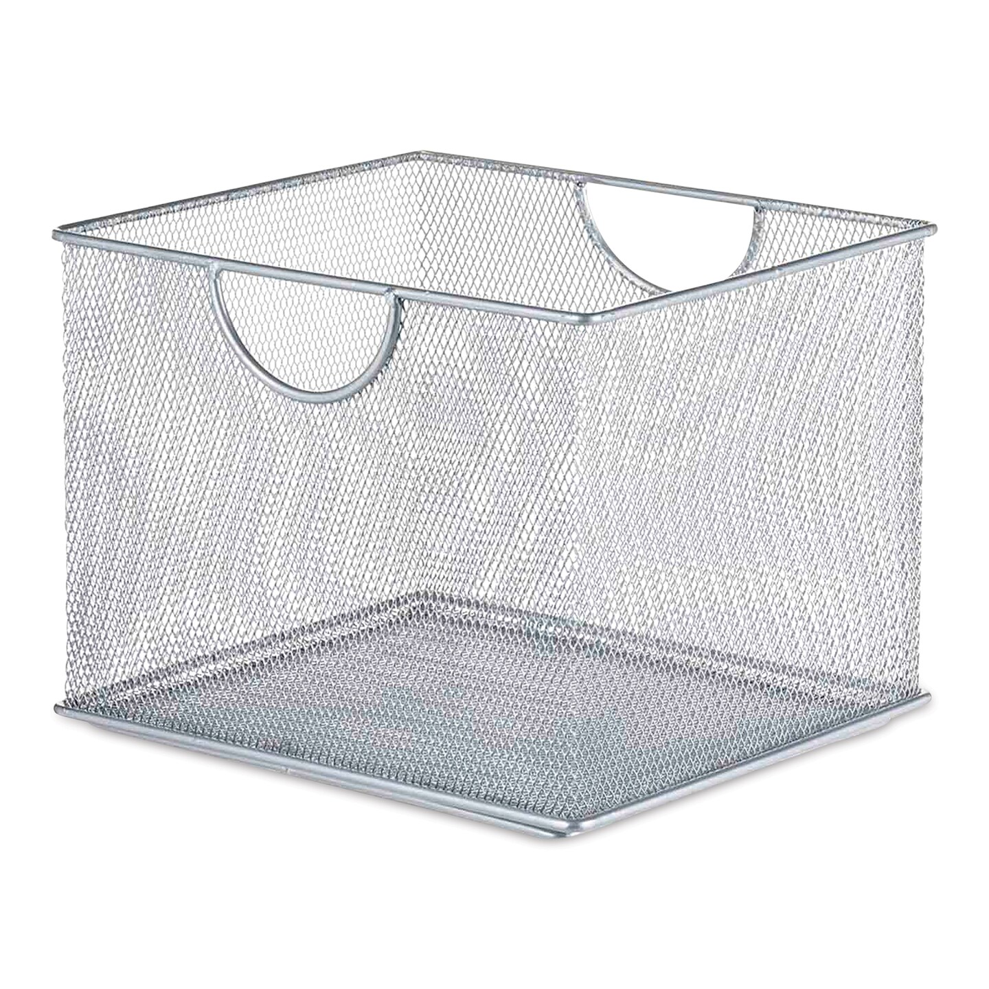 Design Ideas MeshWorks Stacking Bin - Silver, 8" x 7" | Michaels