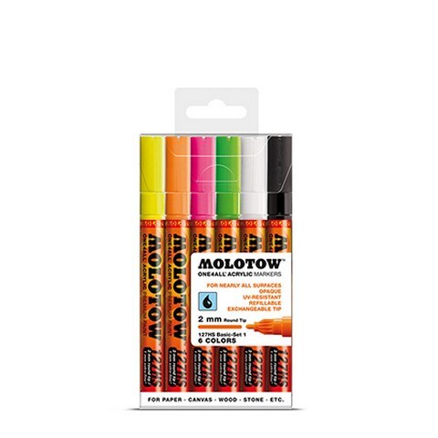MOLOTOW MARKER 127HS 2MM 6PC NEON SET | Michaels