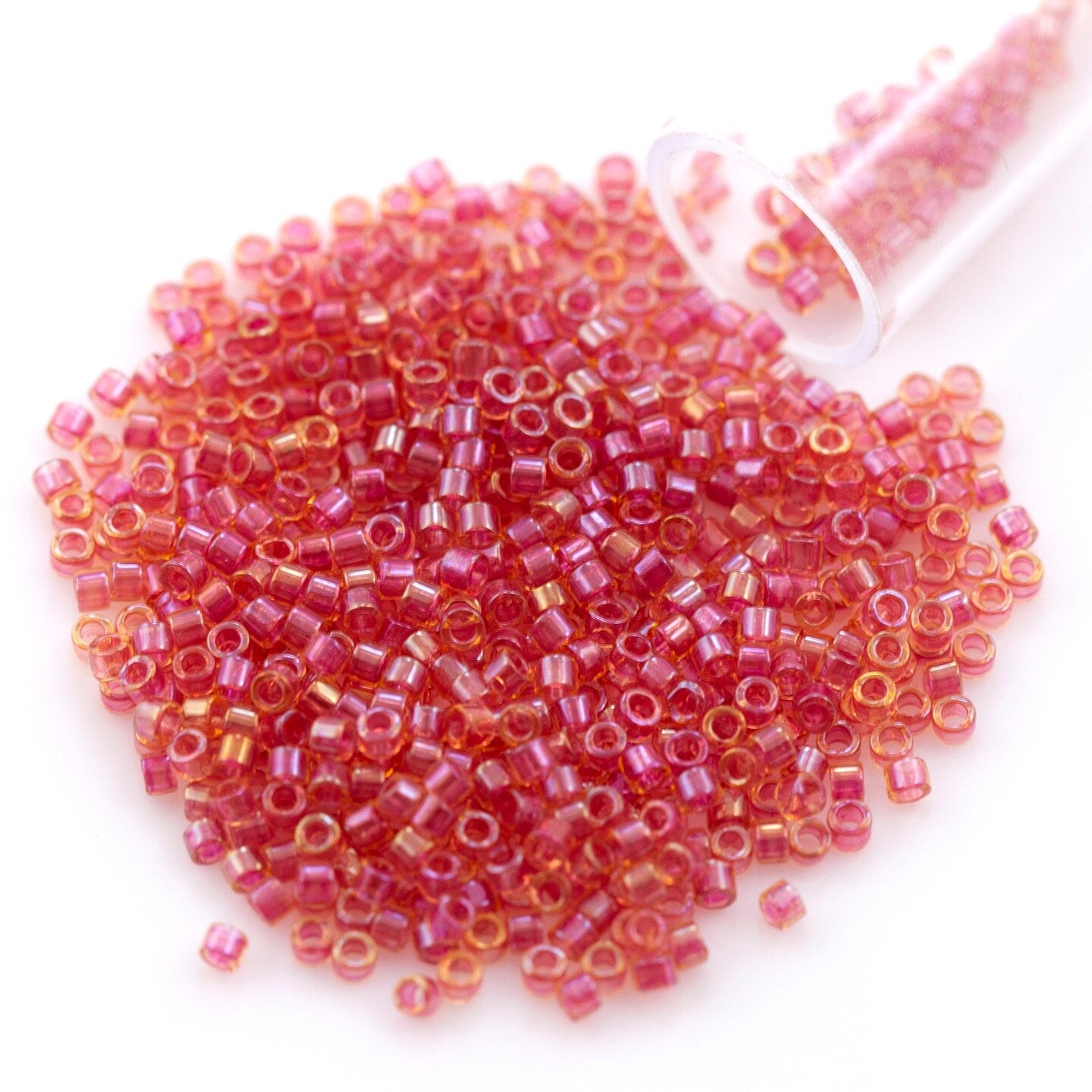 Miyuki Delica Seed Bead 11/0 Transparent Light Raspberry | Michaels