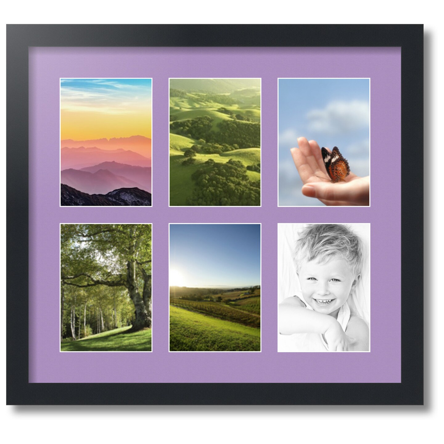 ArtToFrames Collage Photo Picture Frame with 6 - 5x7 inch Openings ...