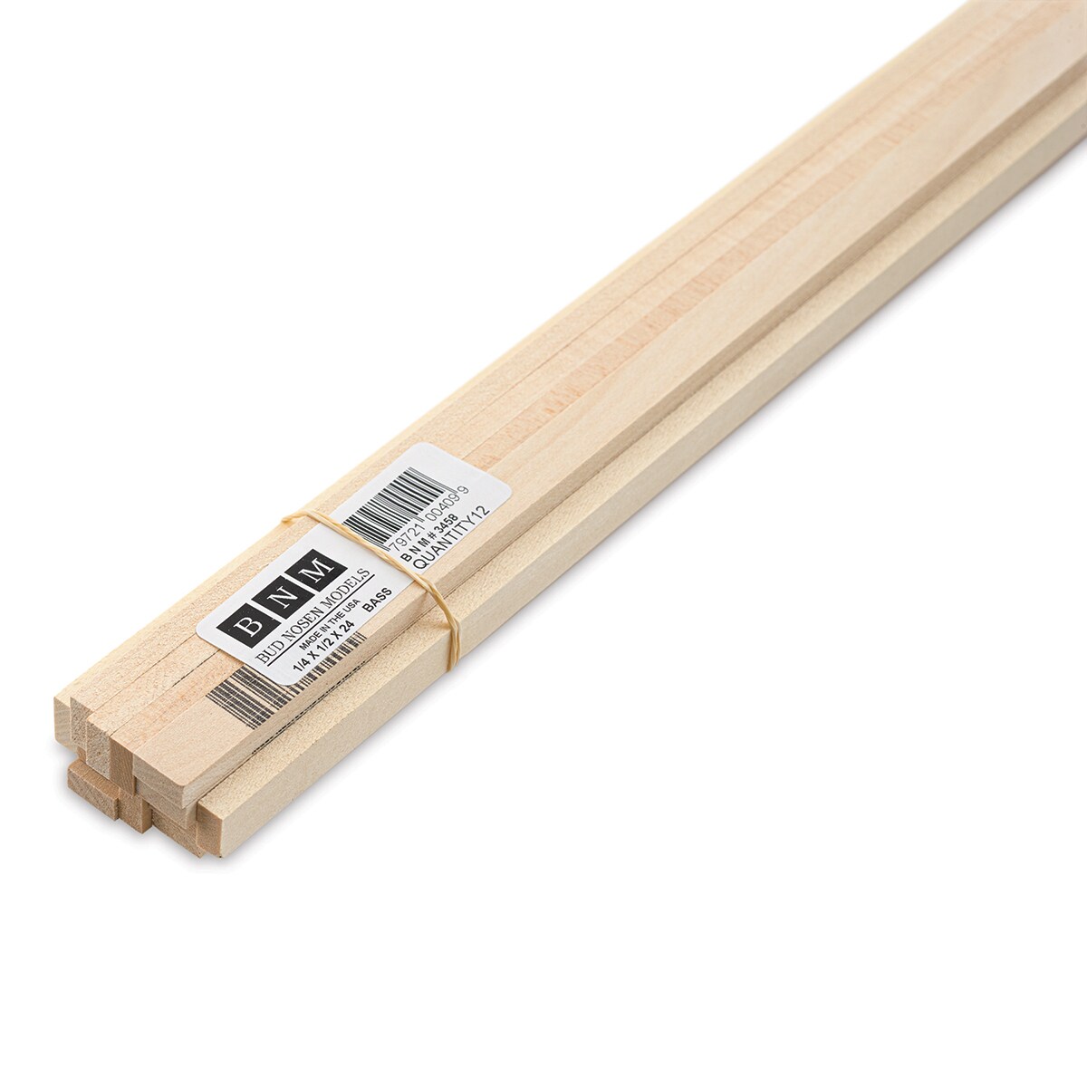 Bud Nosen Basswood Sticks - 1/4" x 1/2" x 24", 12 Sticks | Michaels