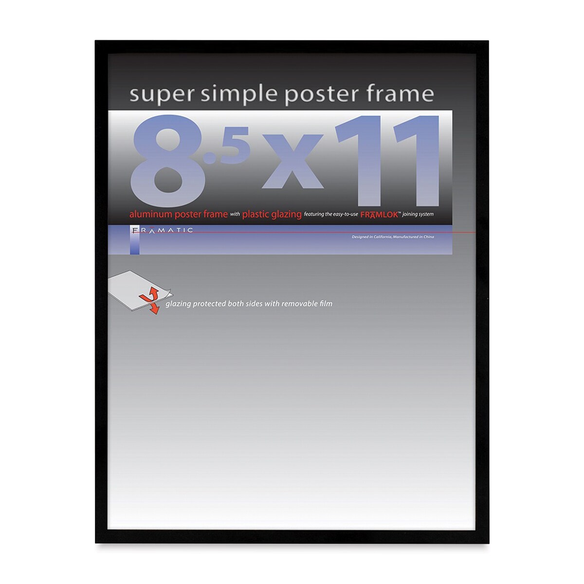 Framatic Super Simple Poster Frame - Black, 8-1/2" x 11" | Michaels