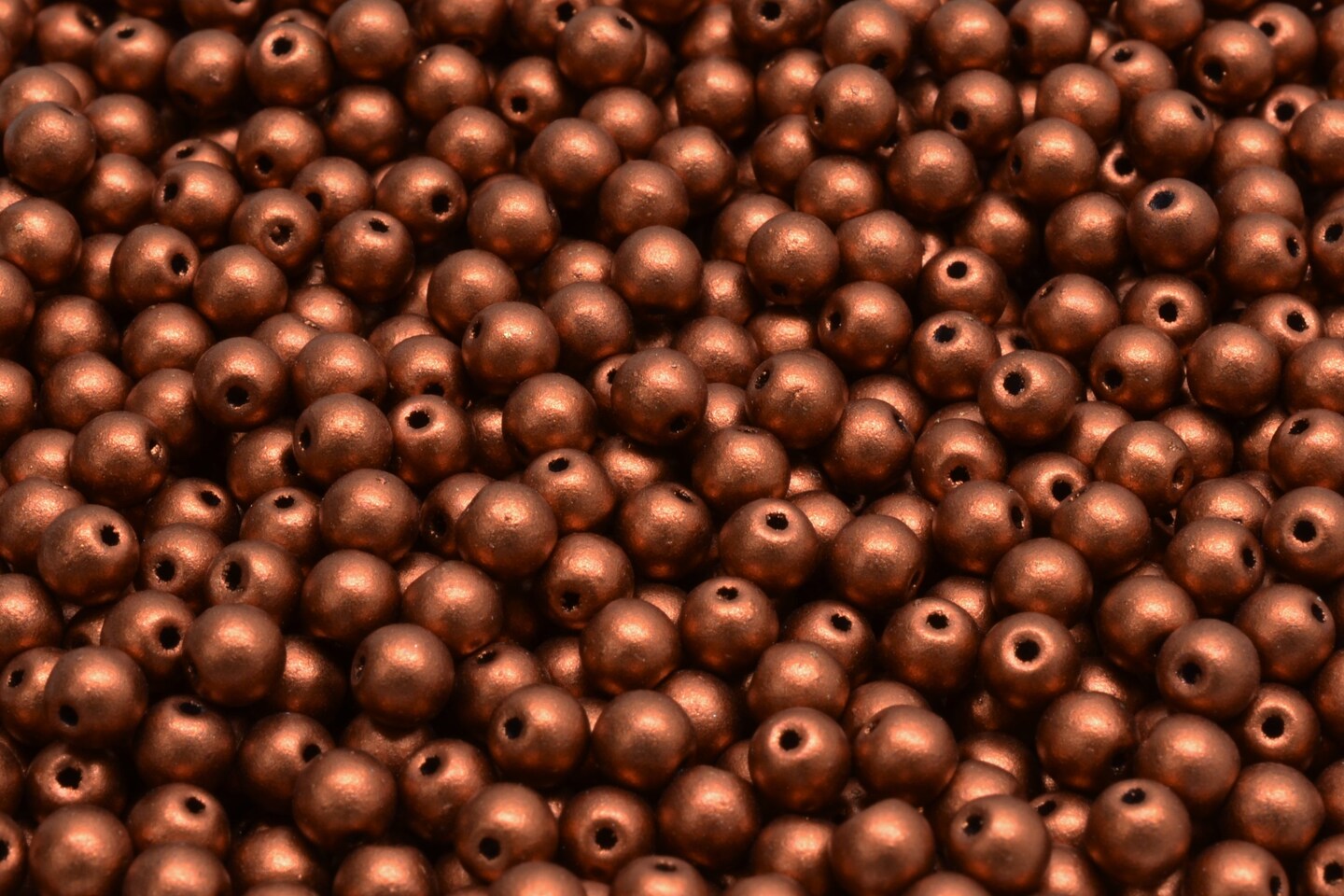 4mm Czech Round Druk Bead, Bronze Red Matte, 50 pcs | Michaels