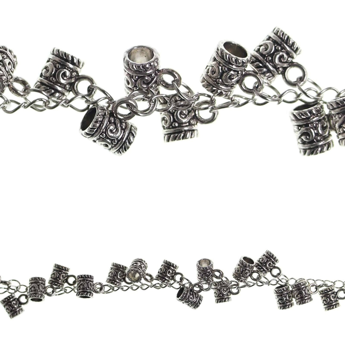 Silver Plated Tube with Loop Finding 9x12mm Charms | Michaels