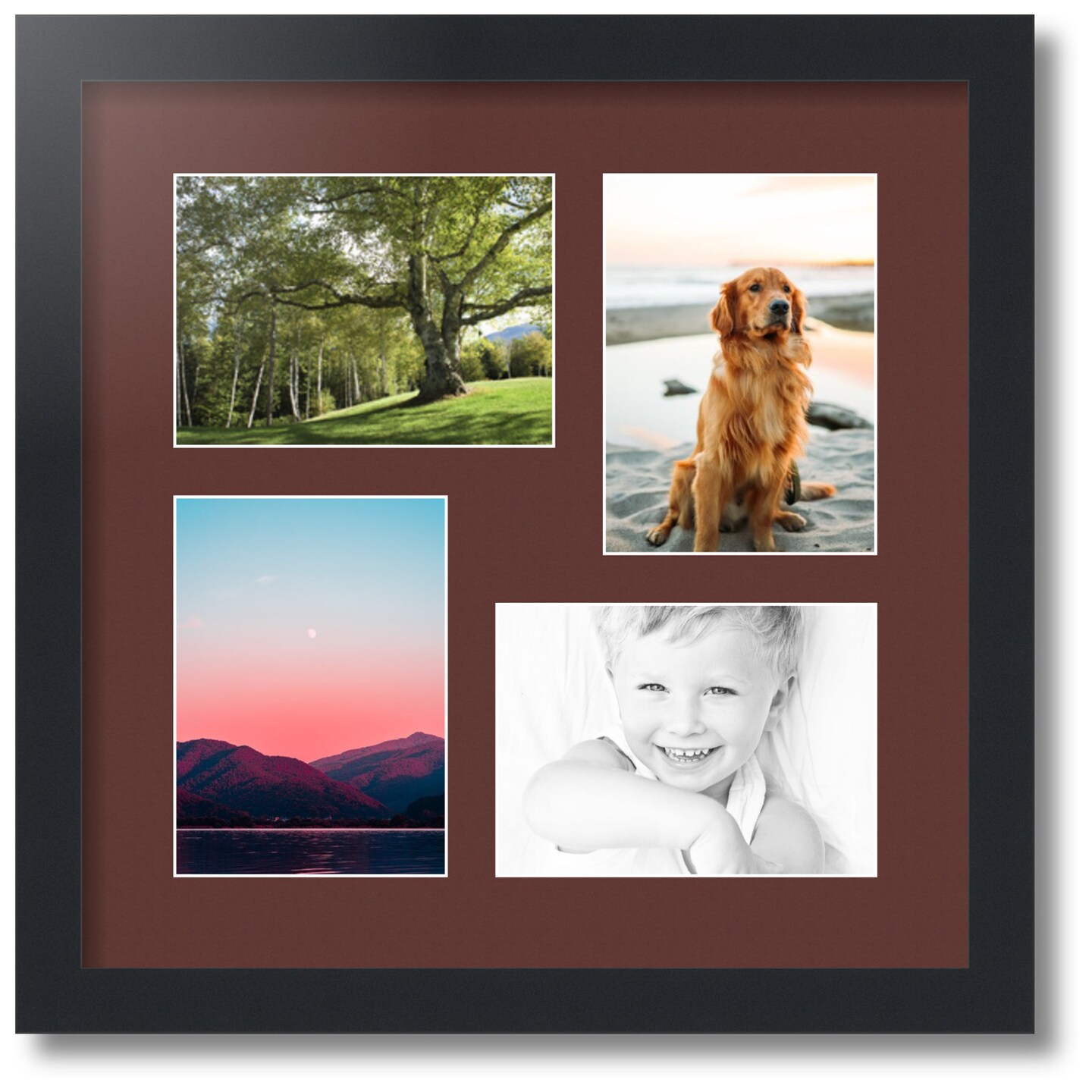 ArtToFrames Collage Photo Picture Frame with 4 - 5x7 inch Openings ...