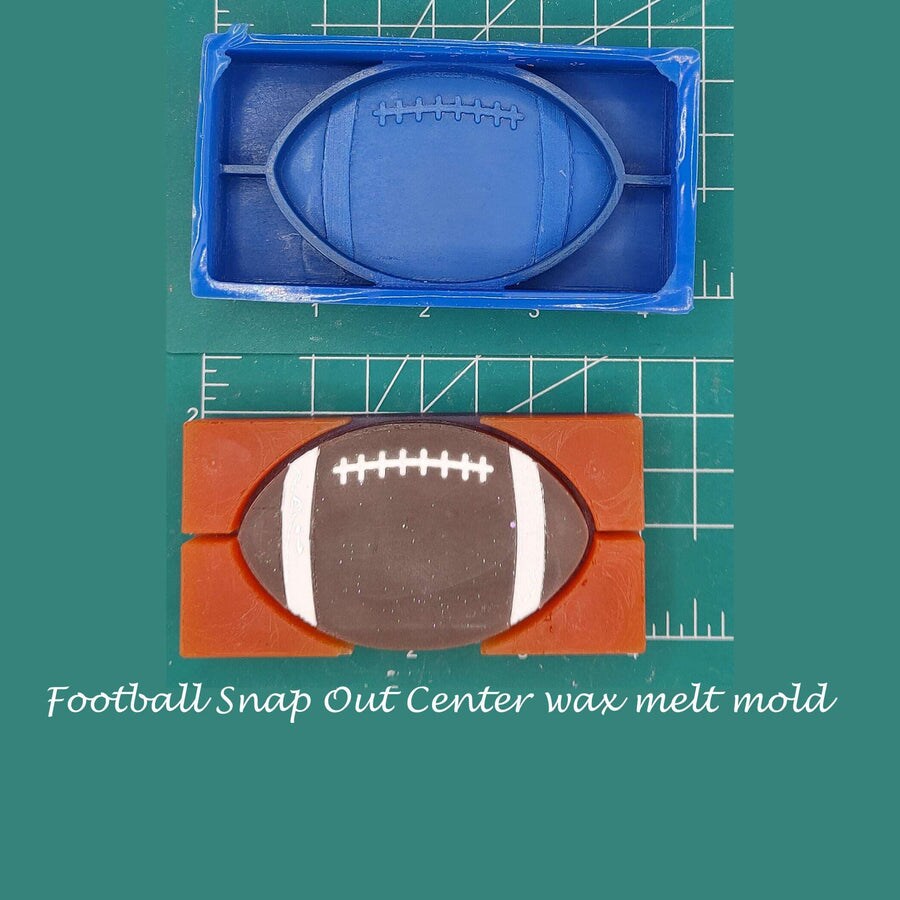 Football Snap Out Center Wax Melt Snap Bar Silicone Mold | Michaels