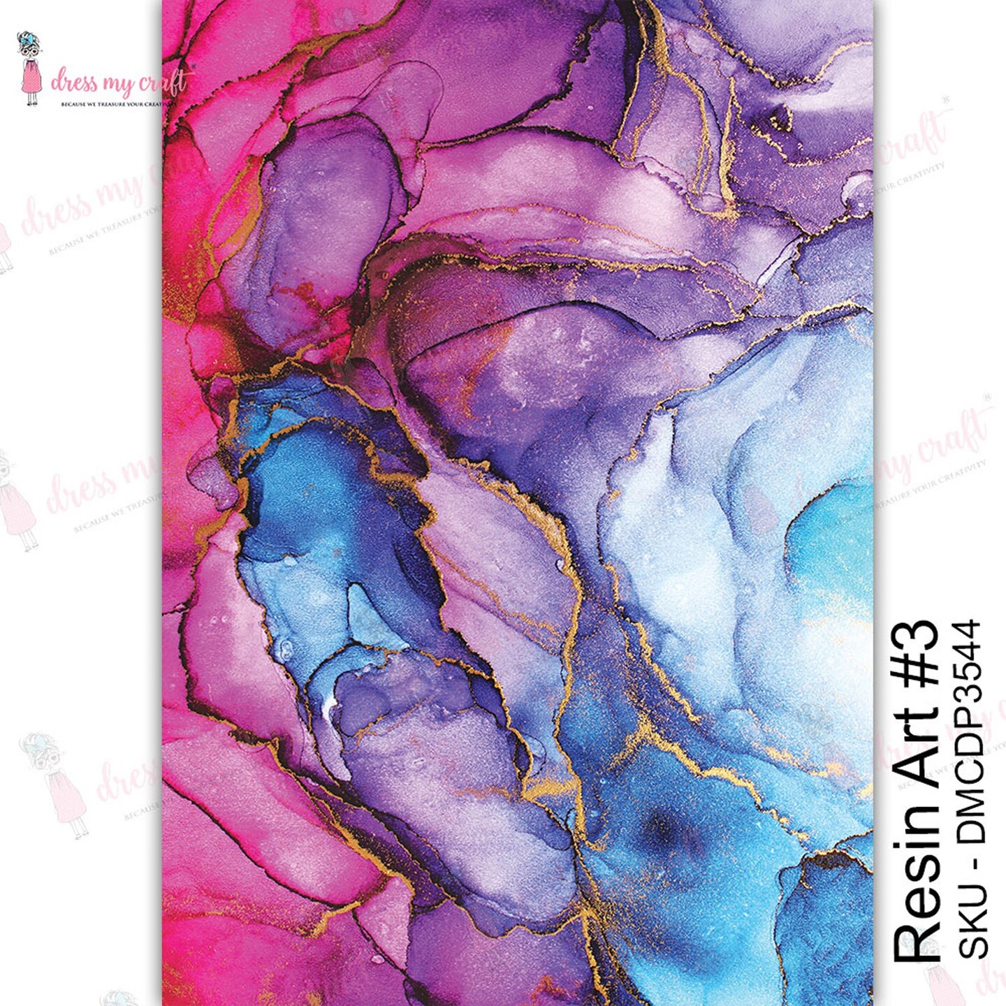Dress My Craft Transfer Me Sheet A4-Resin Art #3 | Michaels