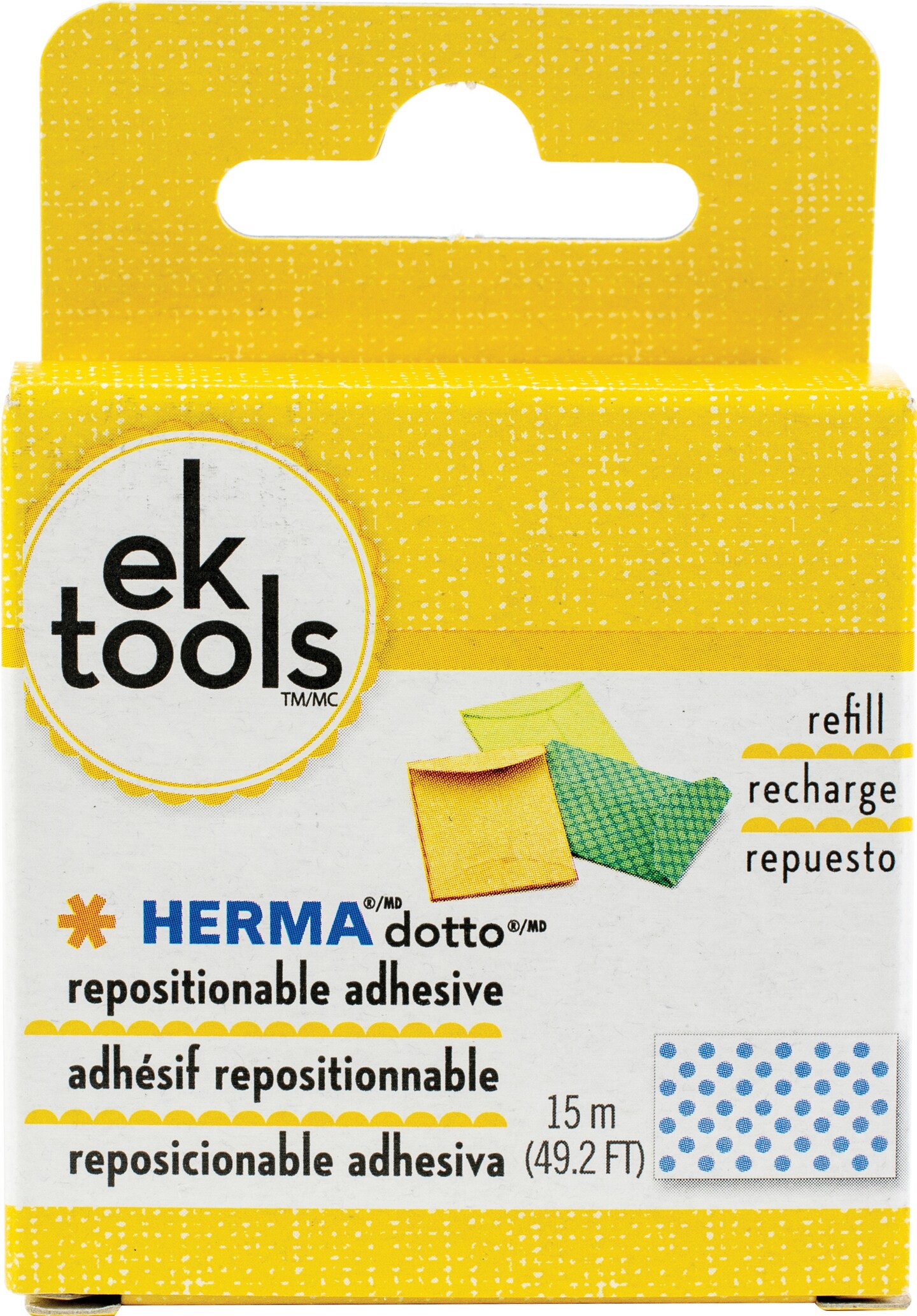 Ek Tools Herma Dotto Repositionable Adhesive Refill-49.2' For Use In 55 ...