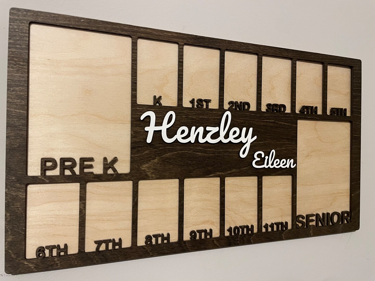 Personalized Pre K through Graduation Picture Frame - School Picture ...