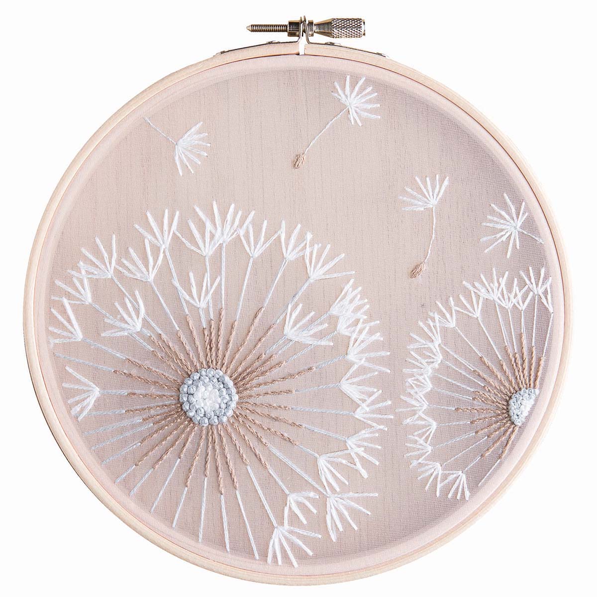Leisure Arts Dandelion Hoop Stamped Embroidery Kit | Michaels