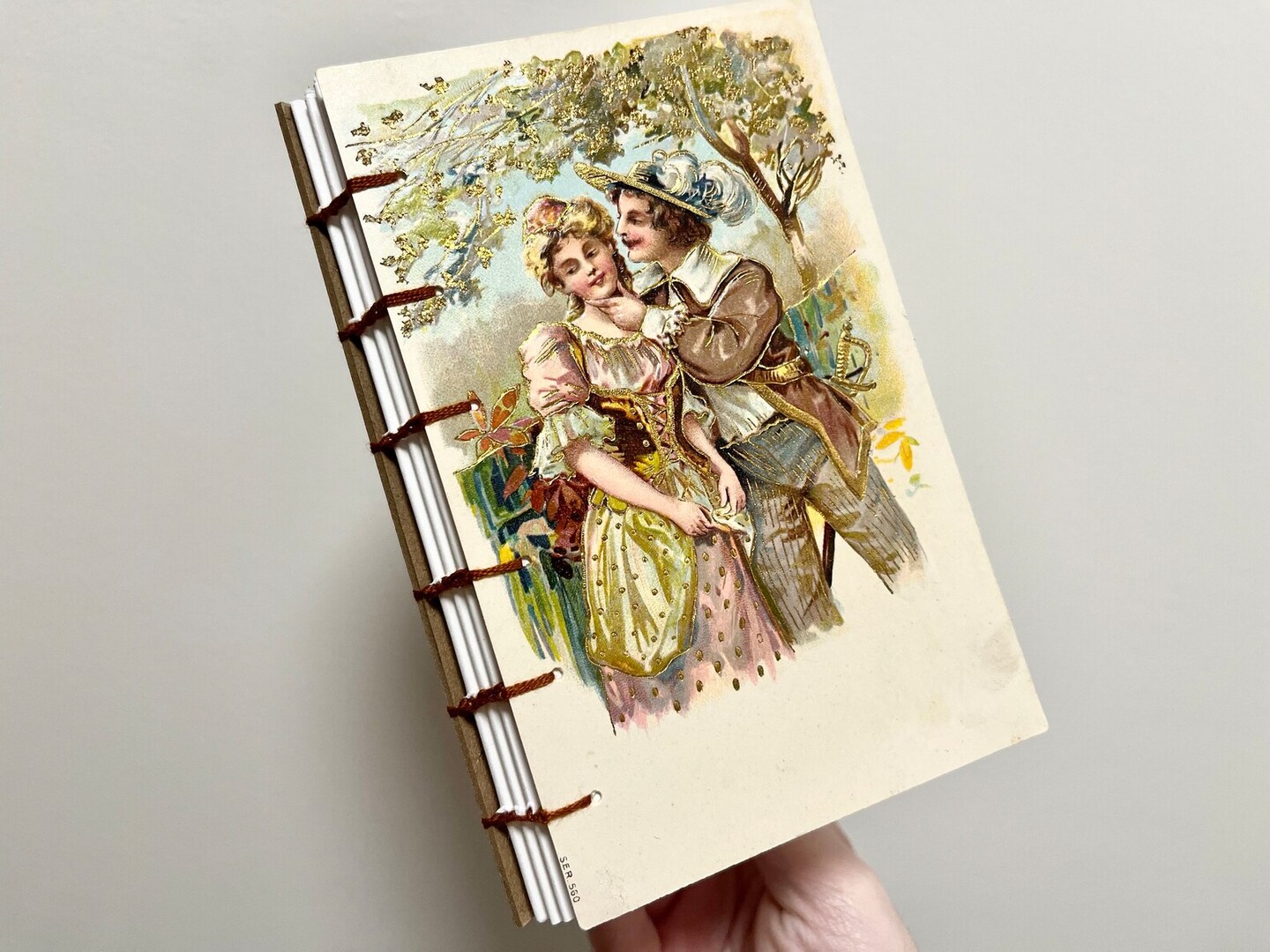 Romantic Journal, Victorian Journal, Handmade Journal, Small Sketchbook ...