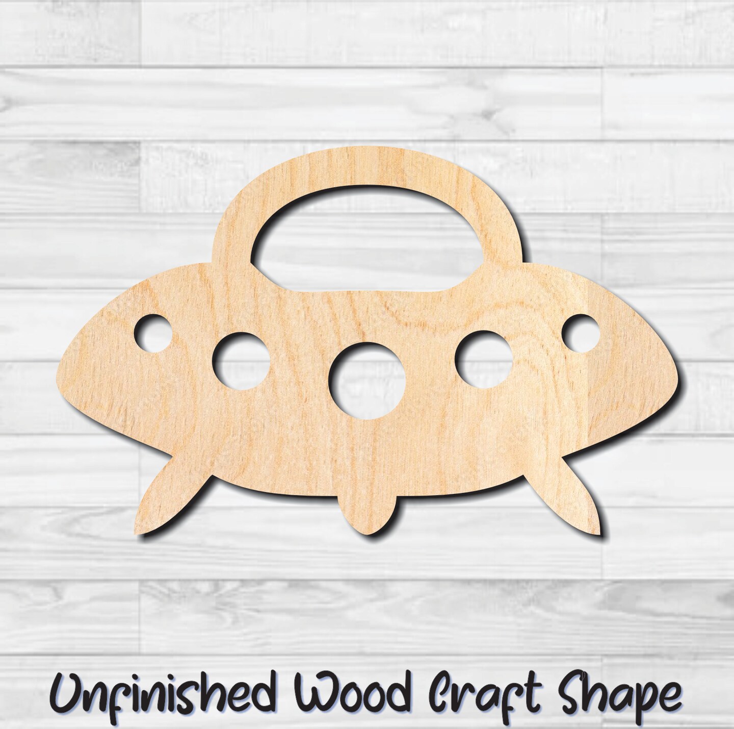 Alien UFO Space Ship Unfinished Wood Shape Blank Laser Engraved Cut Out ...