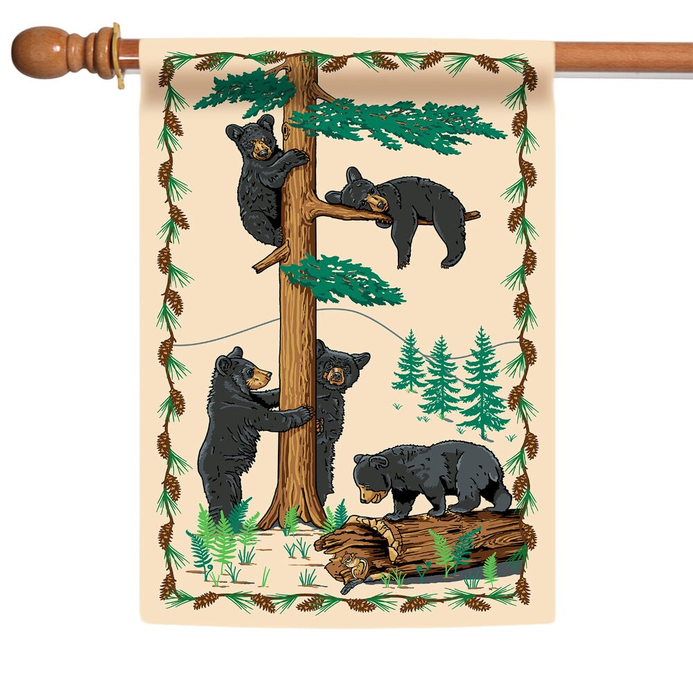 Climbing Bears Decorative Bear Flag | Michaels