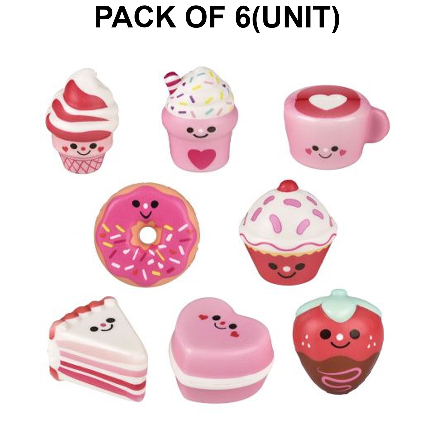 24 Count Squish Valentine Treats - 2 Inch | Michaels